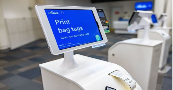Alaska Airlines introducing bagtag print kiosks and biometric self bag ...