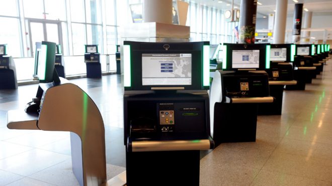 Automated passport control kiosks arrive in Newark - PASSENGER SELF SERVICE