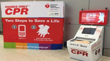 Harrisburg Airport unveils CPR training kiosk - PASSENGER SELF SERVICE