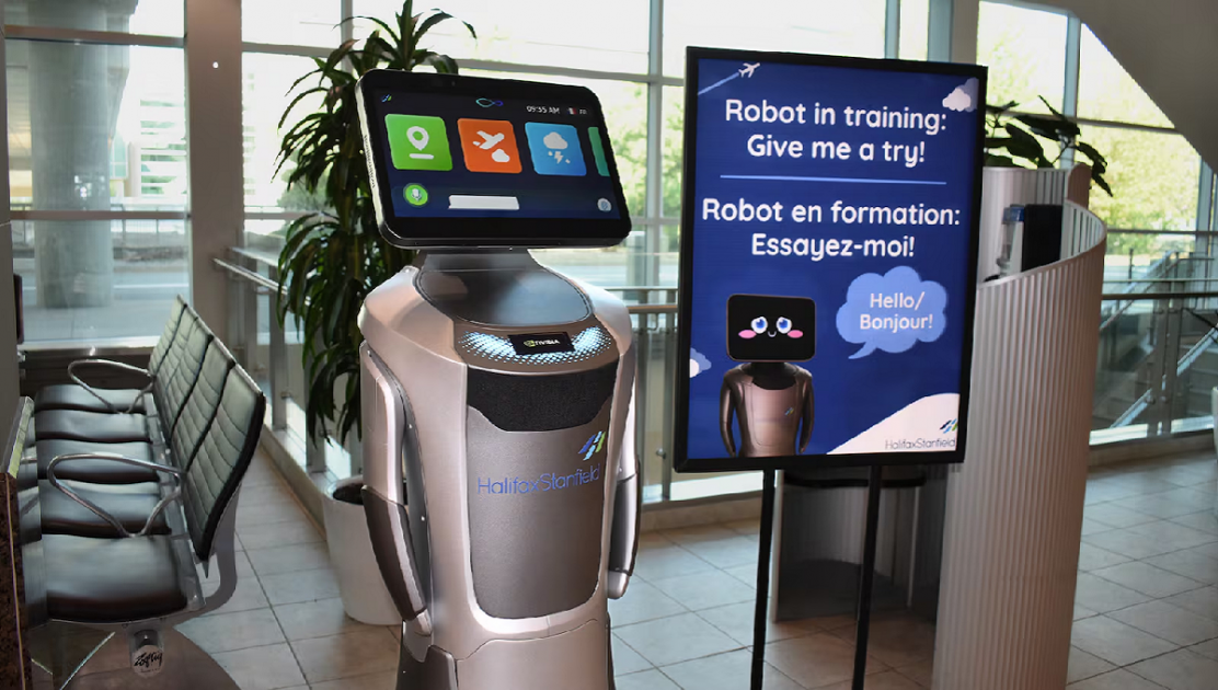 Robots guide passengers at Halifax Stanfield - PASSENGER SELF SERVICE